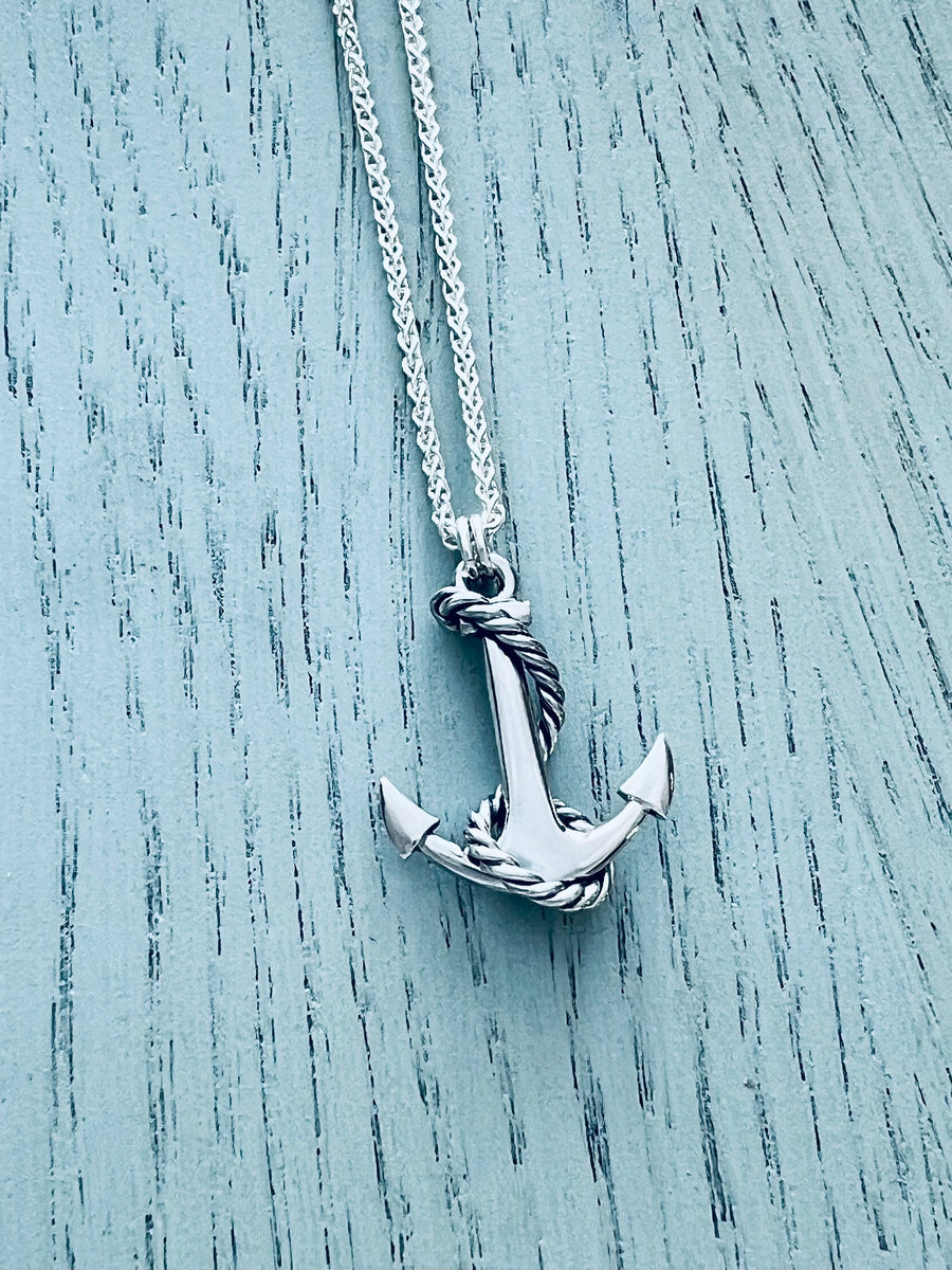 Anchors Haven Medium Anchor Rope Pendant – Celina Rupp Jewellery
